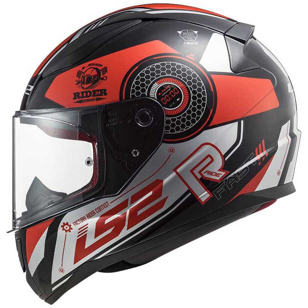 LS2 FF353 Rapid Stratus Gloss black Red Silver co: 31609 – Saadawy-Store